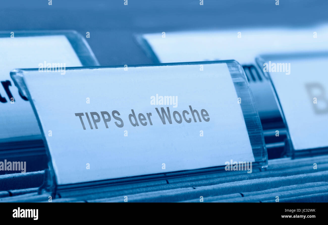 tip of the week Stock Photo - Alamy