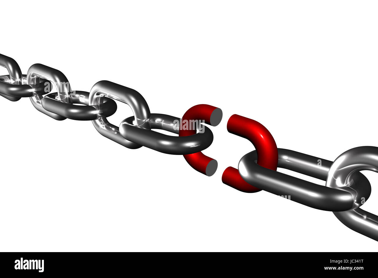 Chain Team Bonding Success Symbol Isolated on White Stock Photo - Alamy