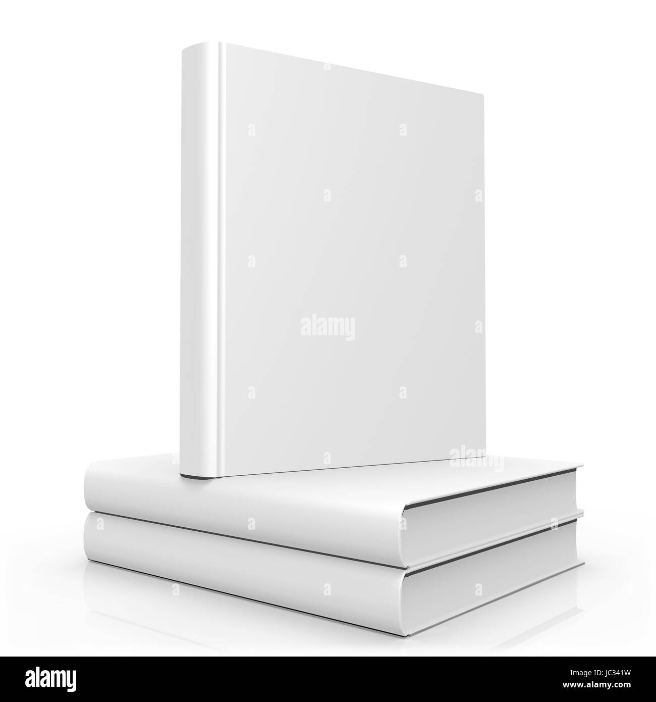 Blank Empty 3d Book Cover Isolated on White Stock Photo - Alamy