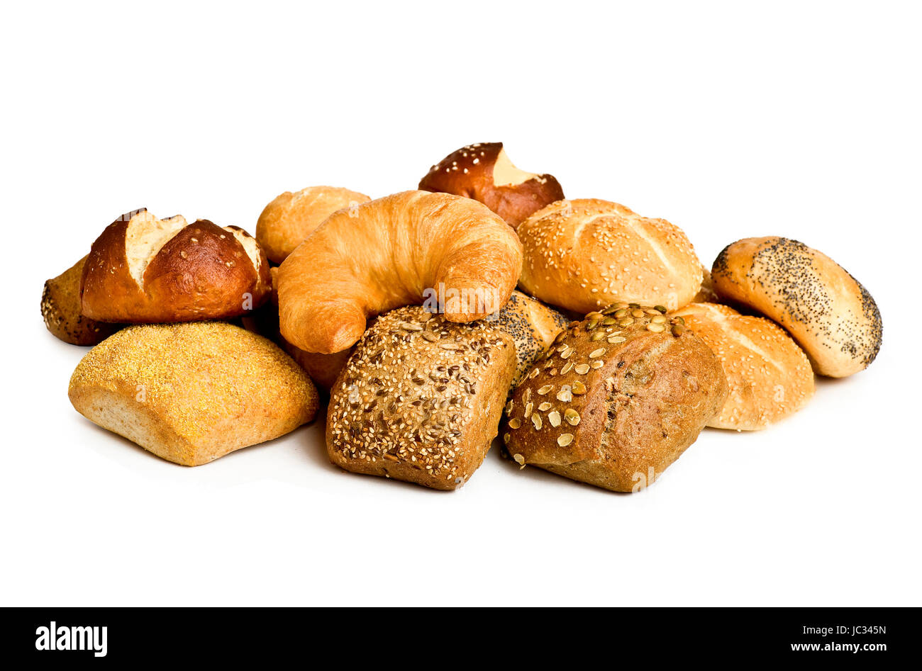 buns isolated on white background Stock Photo - Alamy