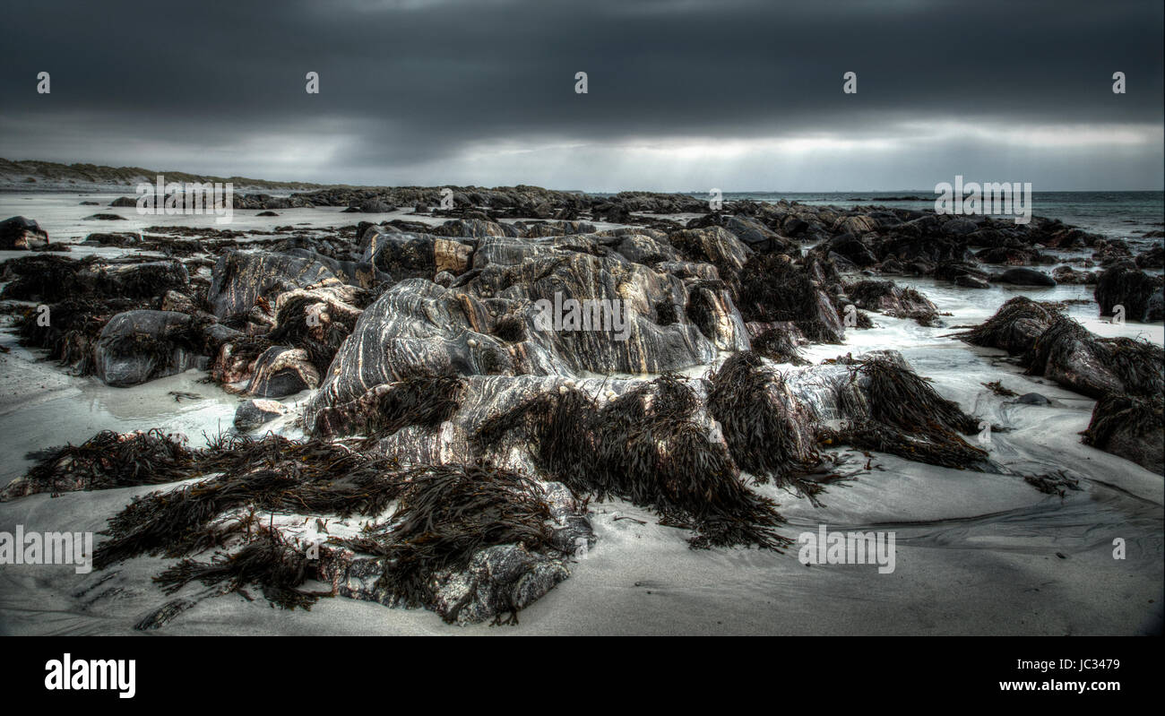 Griminish Beach - Isle of Benbecula Stock Photo - Alamy
