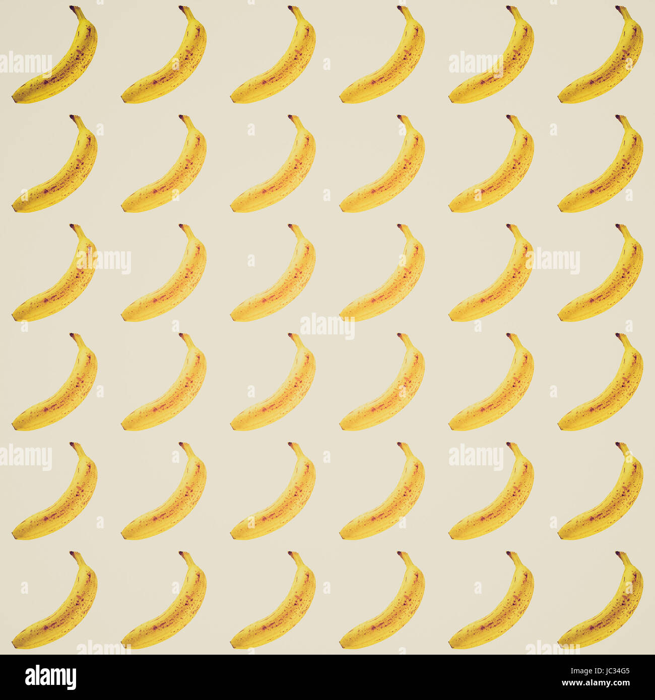 Vintage retro looking Banana fruit useful as a seamless background ...