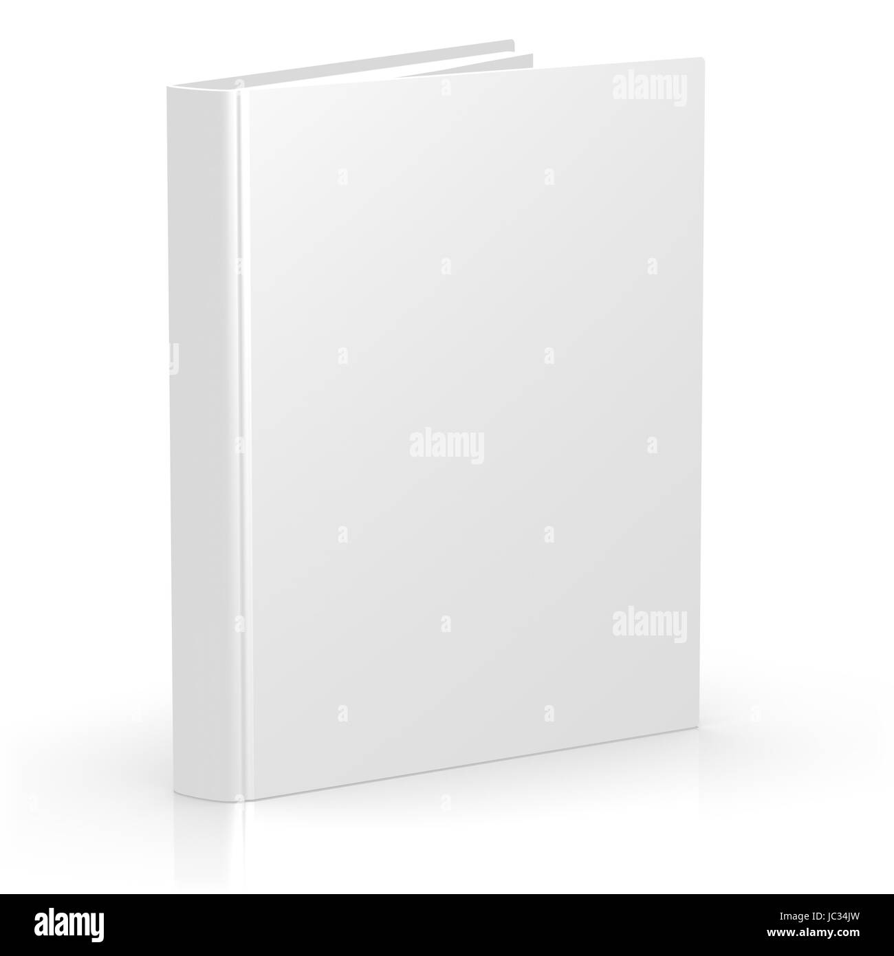 Blank Empty 3d Book Cover Isolated on White Stock Photo - Alamy