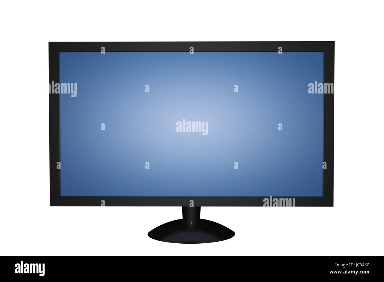 Plasma LCD TV Isolated on White Background Stock Photo - Alamy