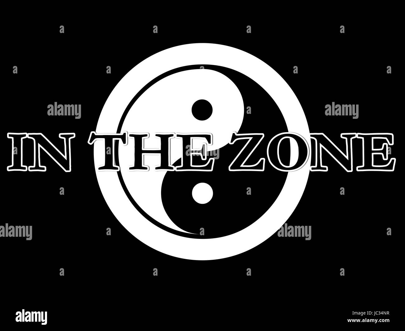 Symbol yin yang in chinese Black and White Stock Photos & Images - Alamy