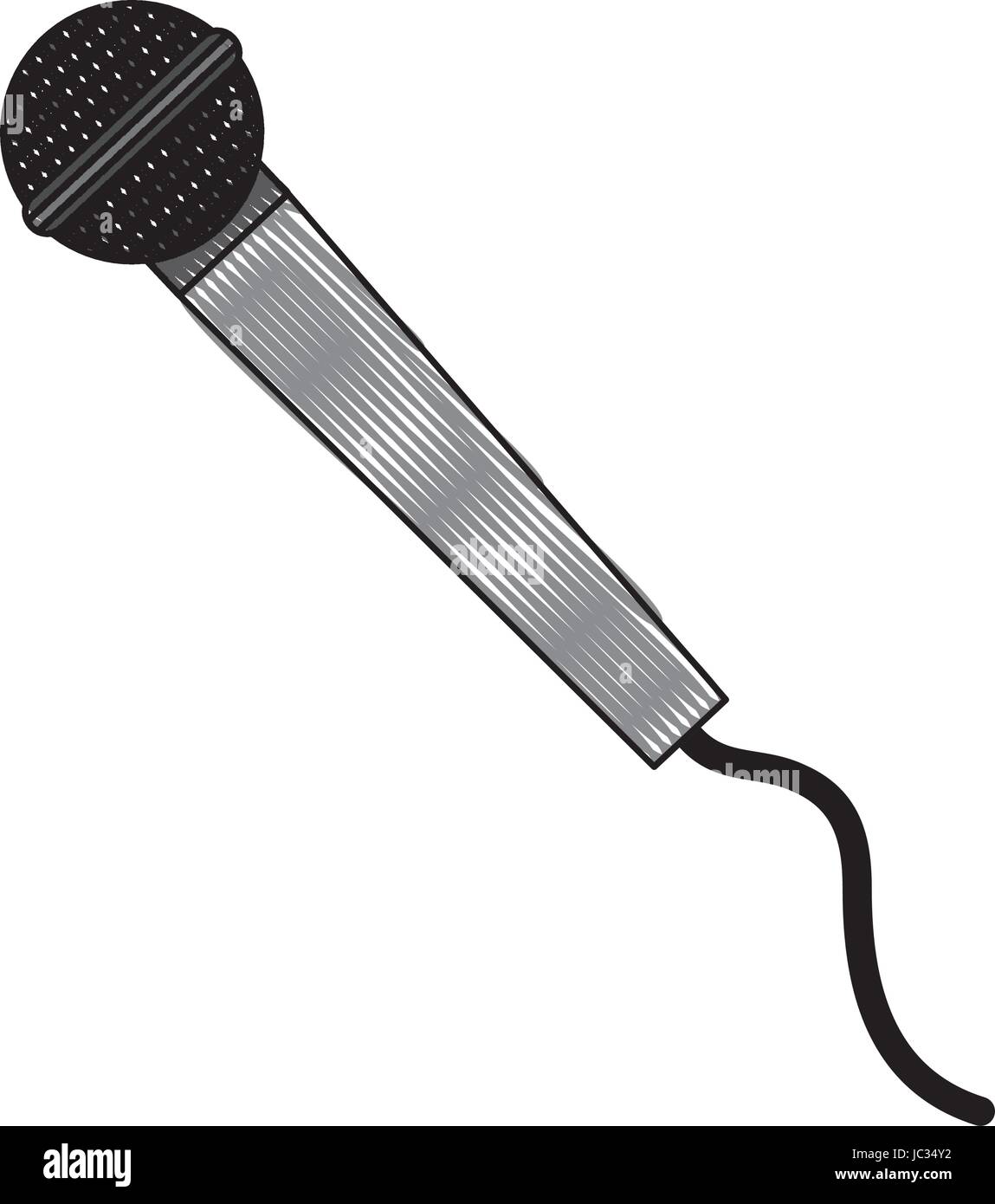 microphone sound recording equipment cable Stock Vector Image & Art - Alamy