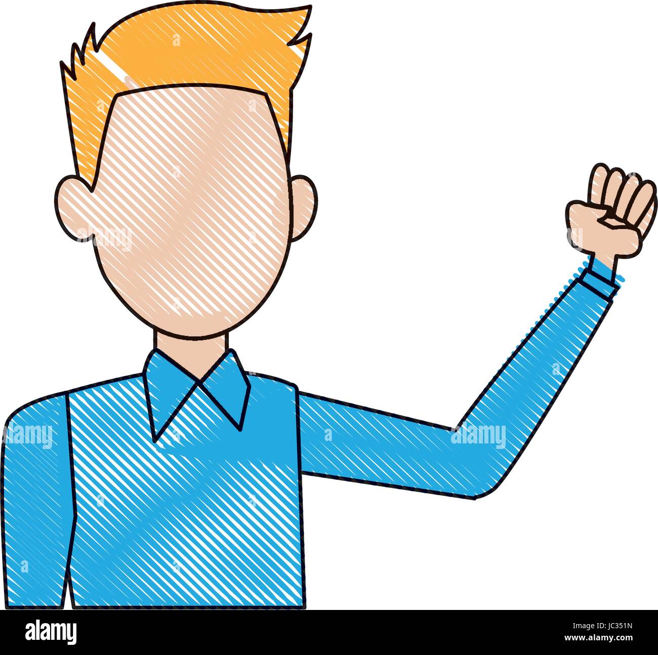 politician man leadership character suit standing Stock Vector Image ...