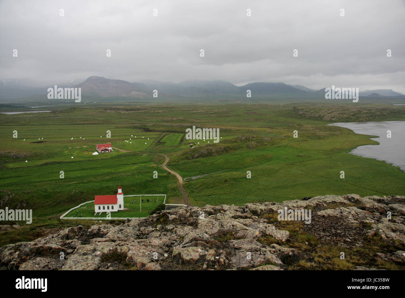 Helgafell church helgafell iceland hi-res stock photography and images ...