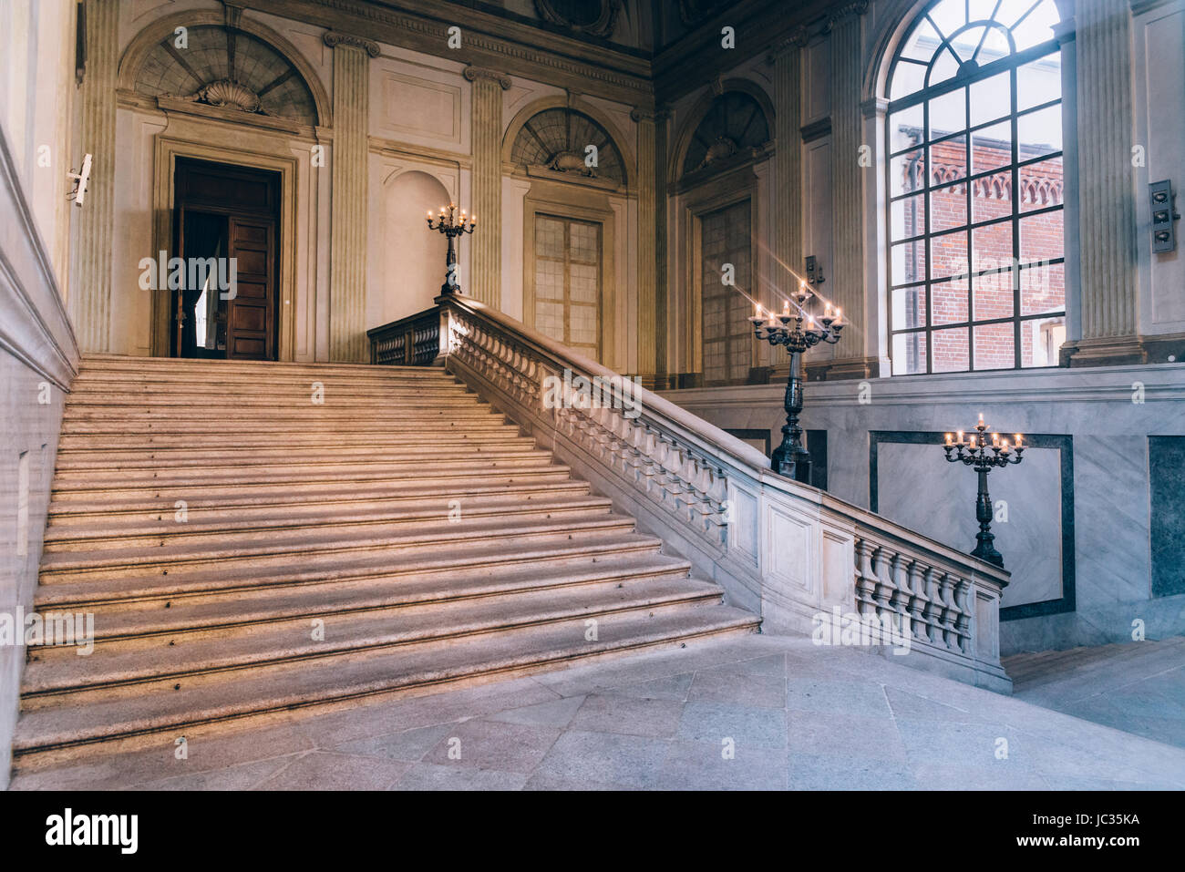 Royal palace stairs interior hi-res stock photography and images - Alamy