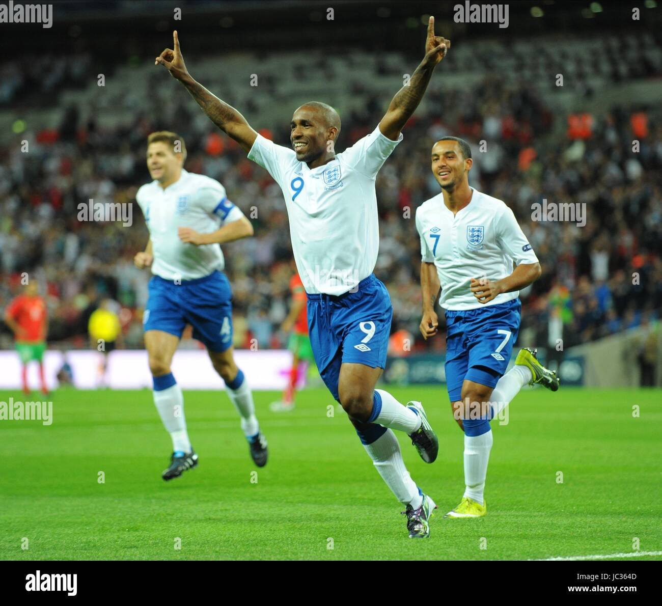 JERMAIN DEFOE CELEBRATES ENGLAND WEMBLEY STADIUM LONDON ENGLAND 03 ...