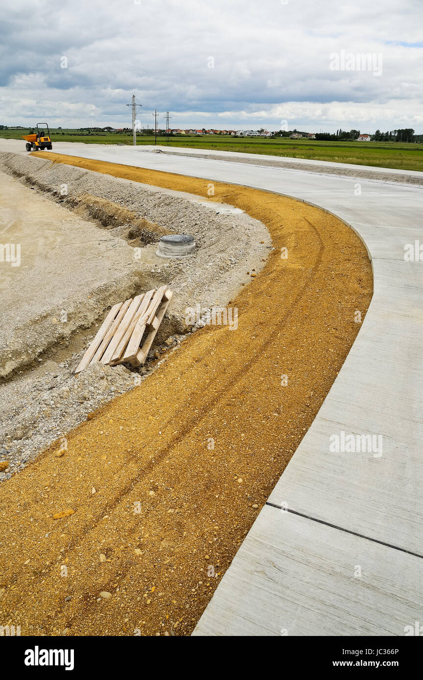 road is being rebuilt Stock Photo - Alamy