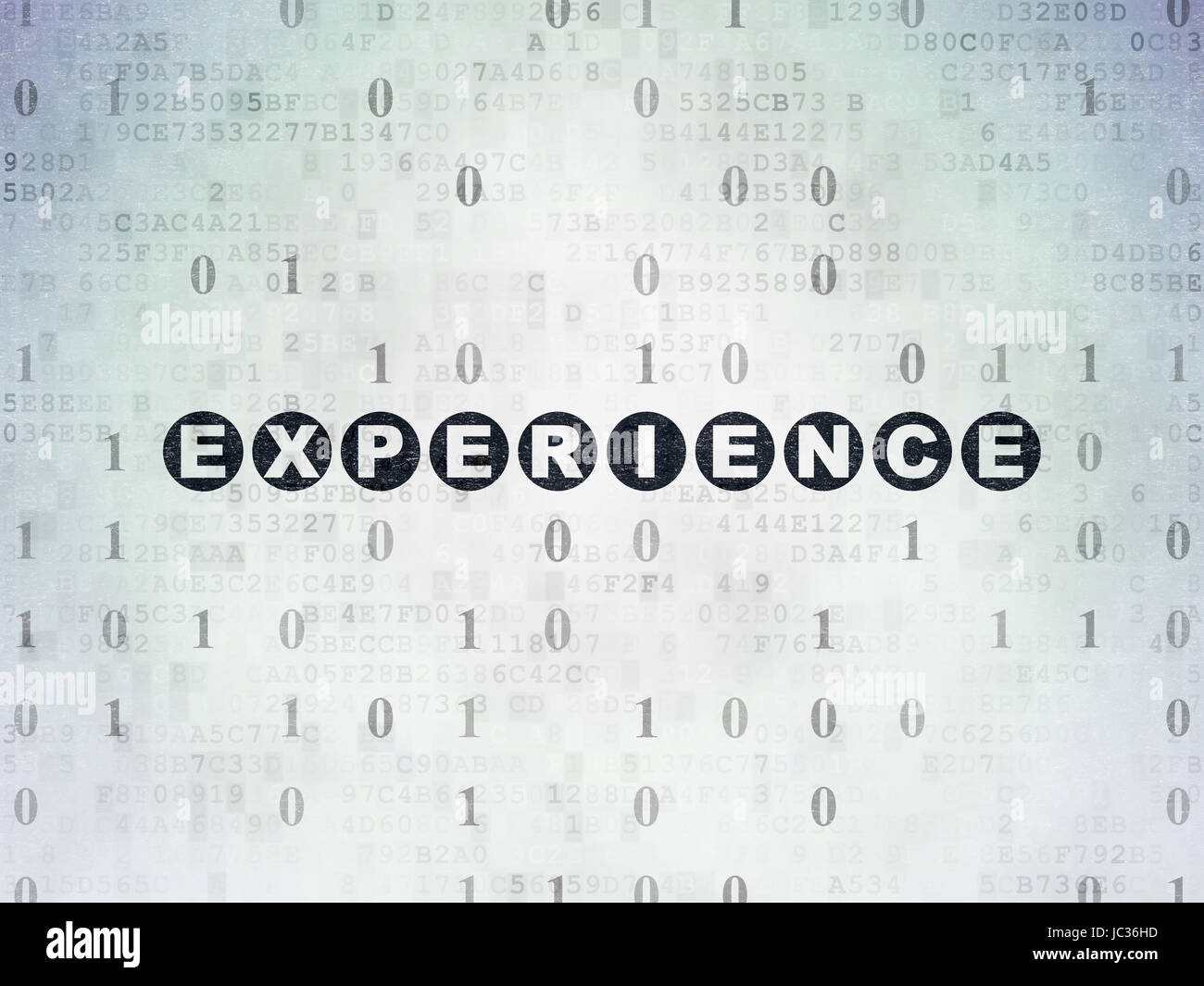 Finance concept: Experience on Digital Data Paper background Stock ...