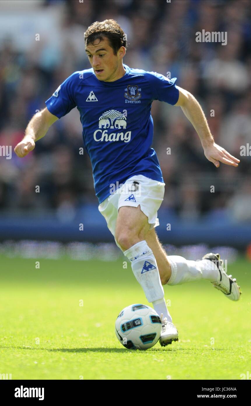 LEIGHTON BAINES EVERTON FC EVERTON FC GOODISON PARK LIVERPOOL ENGLAND ...