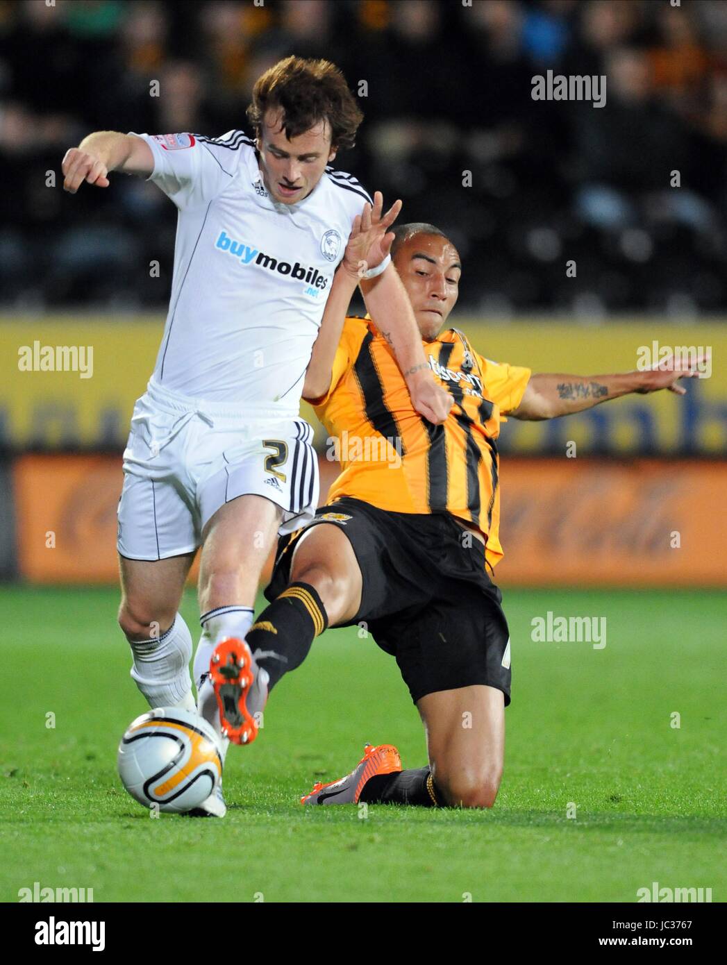 JOHN BRAYFORD & CRAIG FAGAN HULL V DERBY KC STADIUM HULL ENGLAND 14 ...