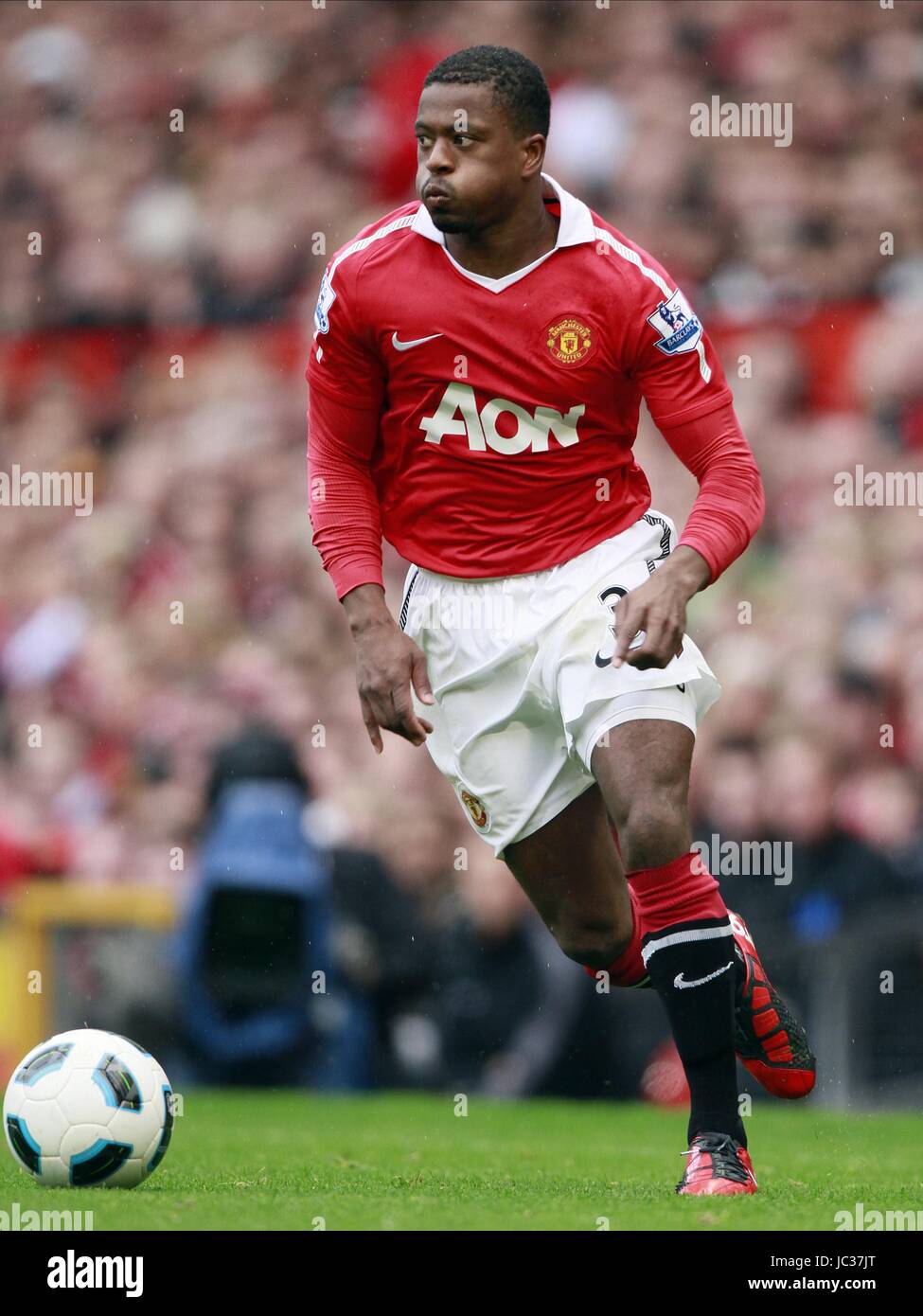 PATRICE EVRA MANCHESTER UNITED FC OLD TRAFFORD MANCHESTER ENGLAND 19 ...