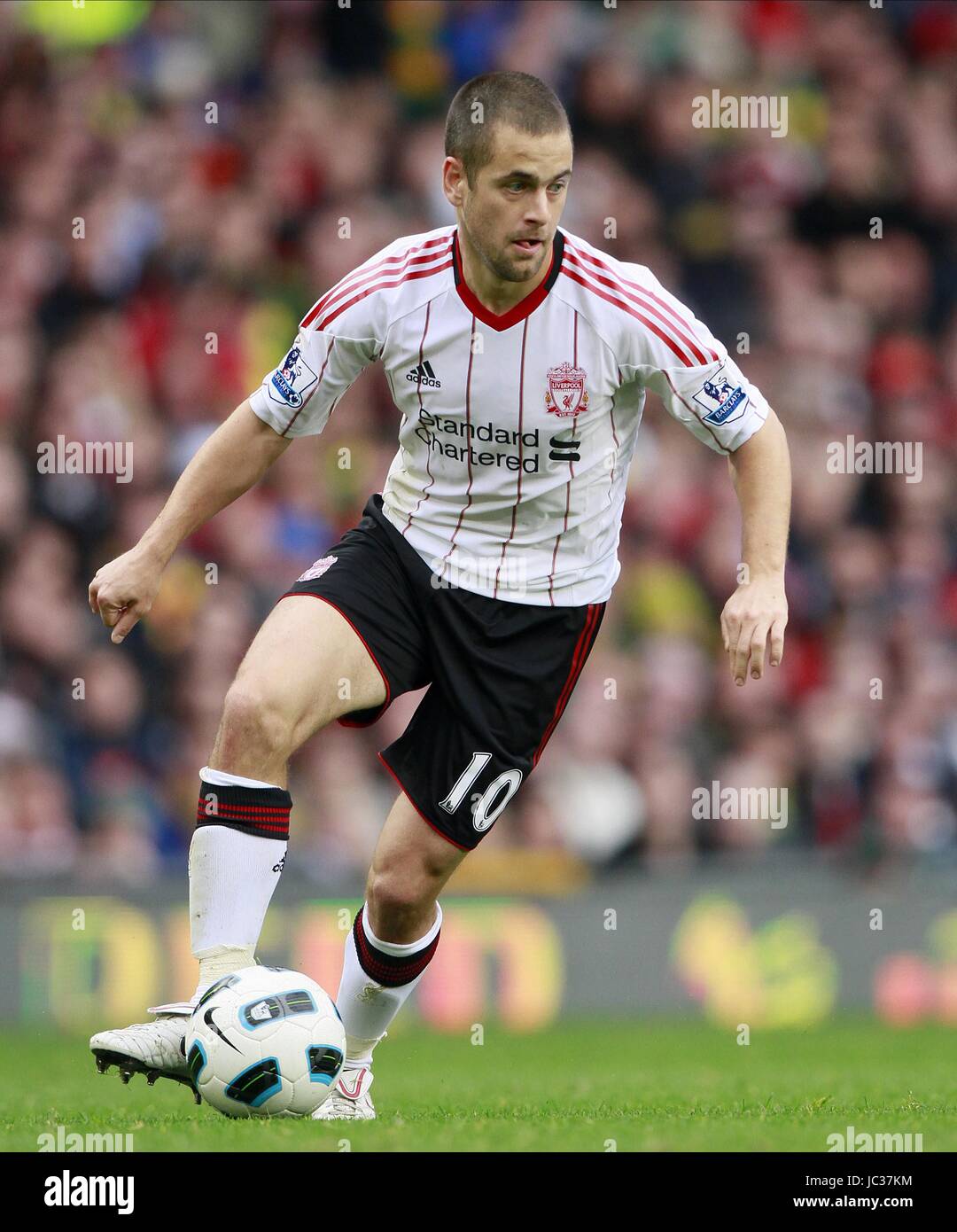 JOE COLE LIVERPOOL FC OLD TRAFFORD MANCHESTER ENGLAND 19 September 2010 ...