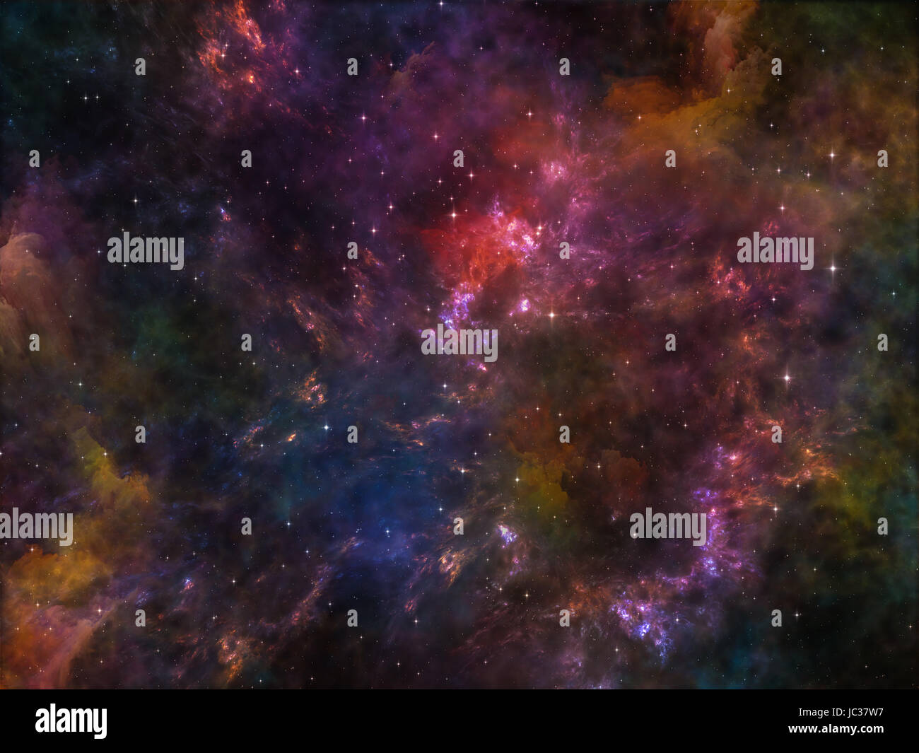 Deep Space series. Artistic background made of nebula, stars and colors ...