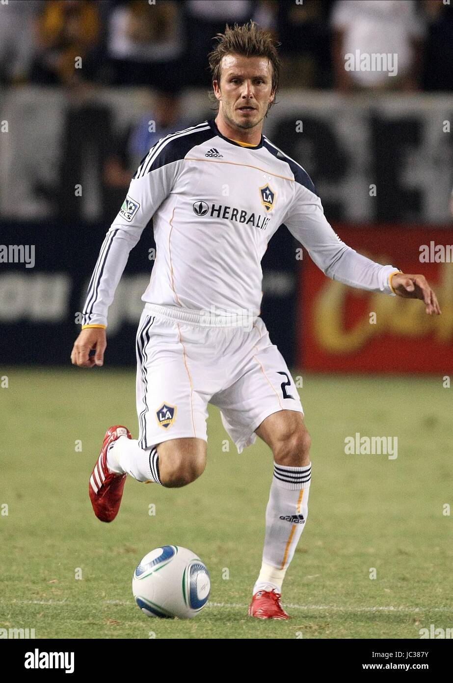 DAVID BECKHAM LOS ANGELES GALAXY CARSON LOS ANGELES CALIFORNIA USA 24 ...