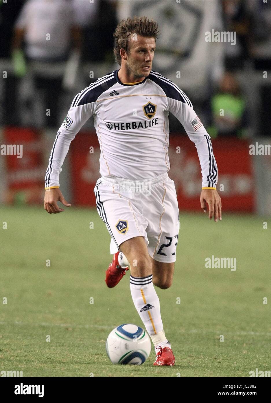 DAVID BECKHAM LOS ANGELES GALAXY CARSON LOS ANGELES CALIFORNIA USA 24 ...