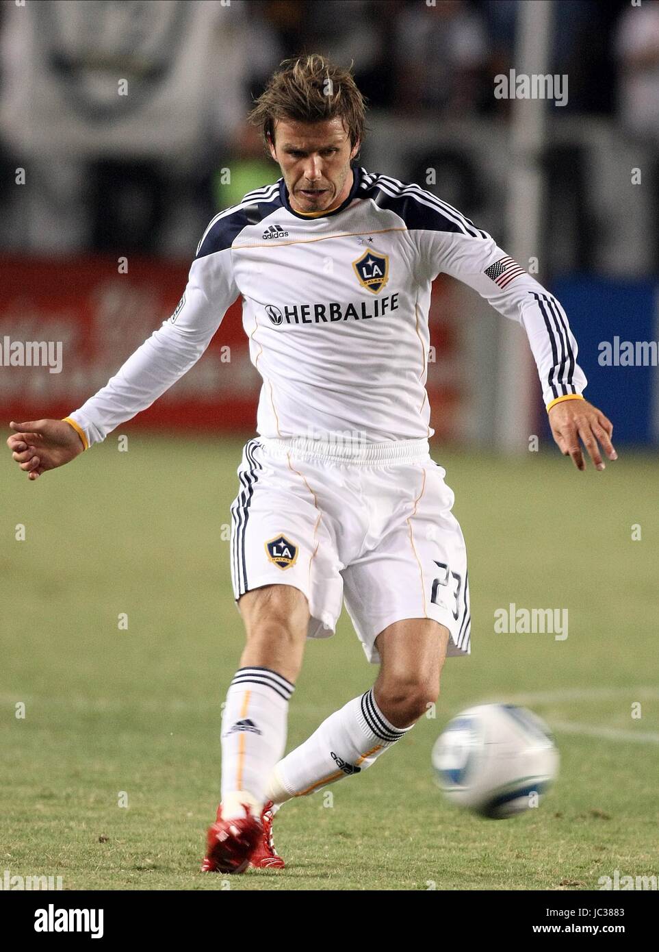 DAVID BECKHAM LOS ANGELES GALAXY CARSON LOS ANGELES CALIFORNIA USA 24 ...