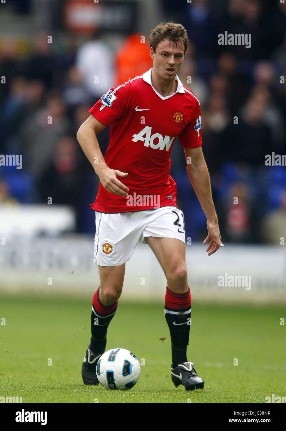 JOHNNY EVANS MANCHESTER UNITED FC MANCHESTER UNITED FC REEBOK STADIUM ...