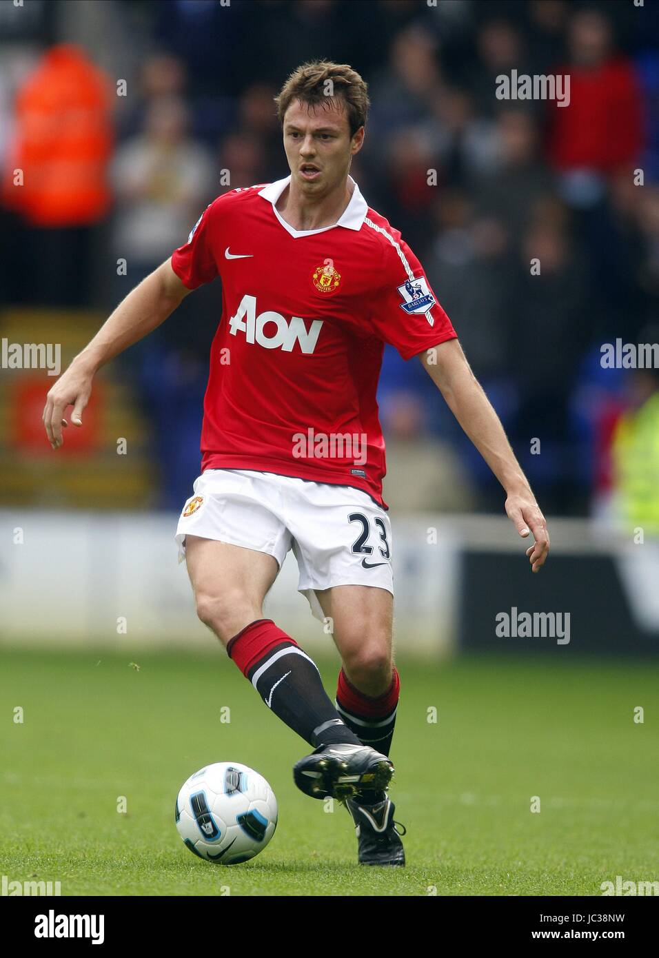 JOHNNY EVANS MANCHESTER UNITED FC MANCHESTER UNITED FC REEBOK STADIUM ...