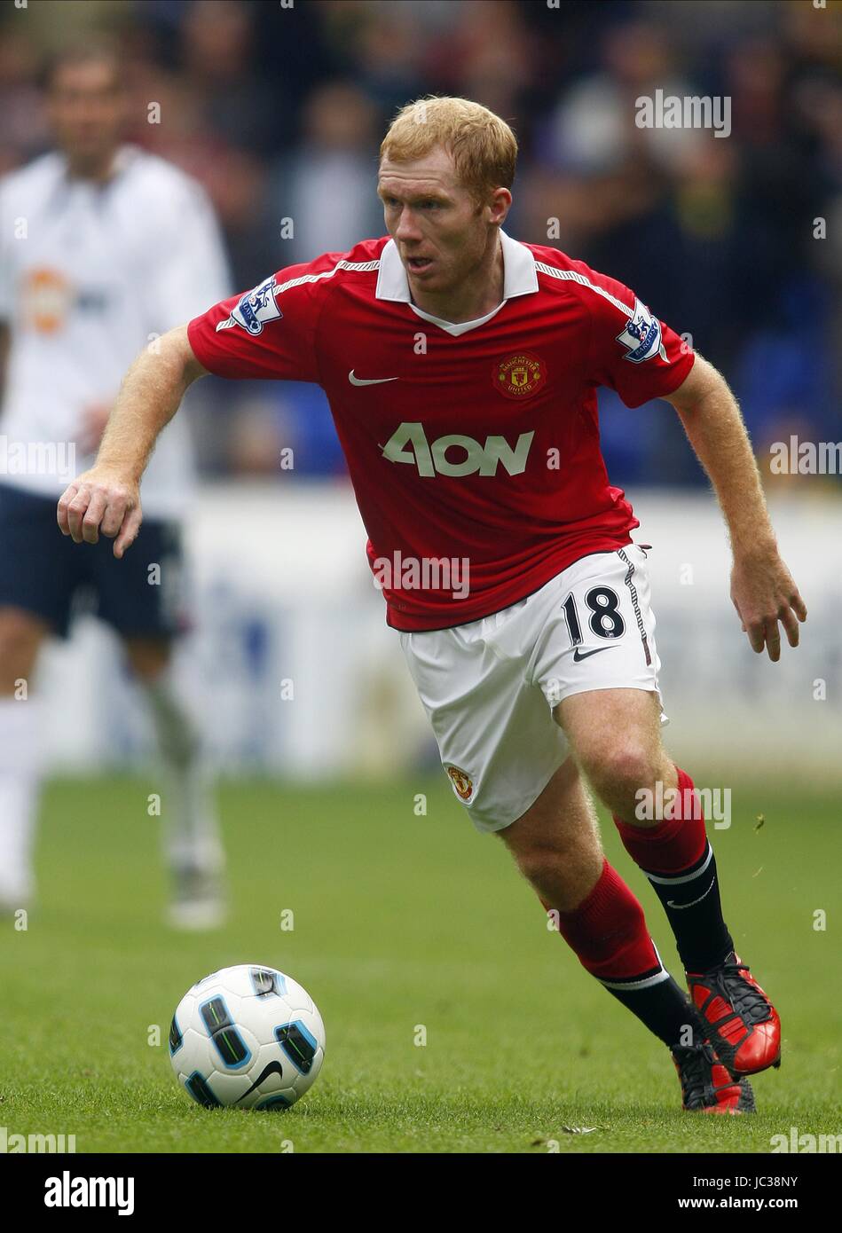 PAUL SCHOLES MANCHESTER UNITED FC MANCHESTER UNITED FC REEBOK STADIUM ...