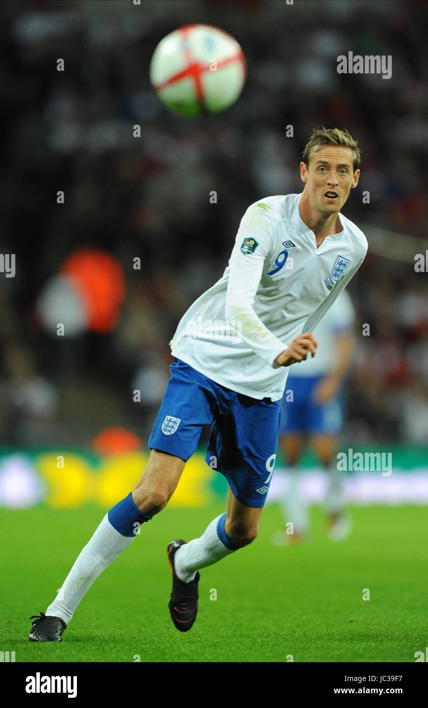 PETER CROUCH ENGLAND WEMBLEY STADIUM LONDON ENGLAND 12 October 2010 ...