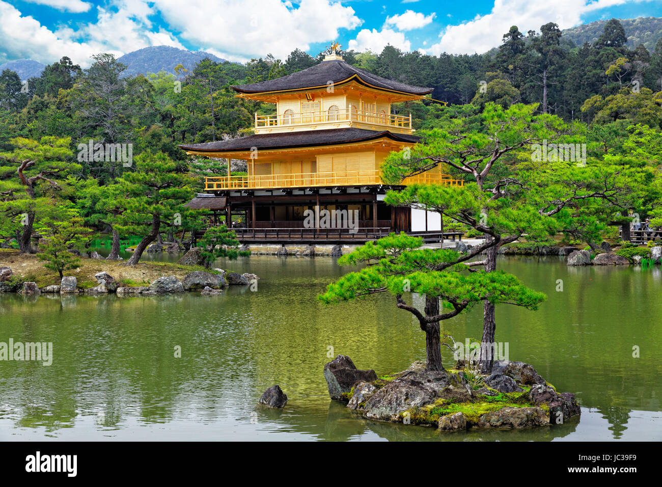 Kinkakuji Temple (The Golden Pavilion) in Kyoto, Japan and its ...
