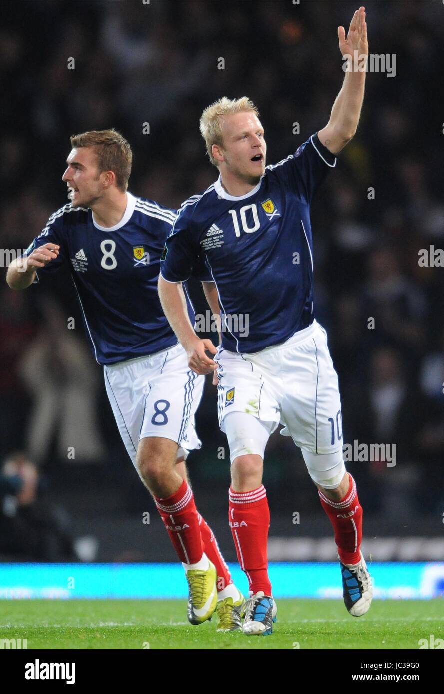 STEVEN NAISMITH CELEBRATES GOA SCOTLAND V SPAIN HAMPDEN PARK GLASGOW ...