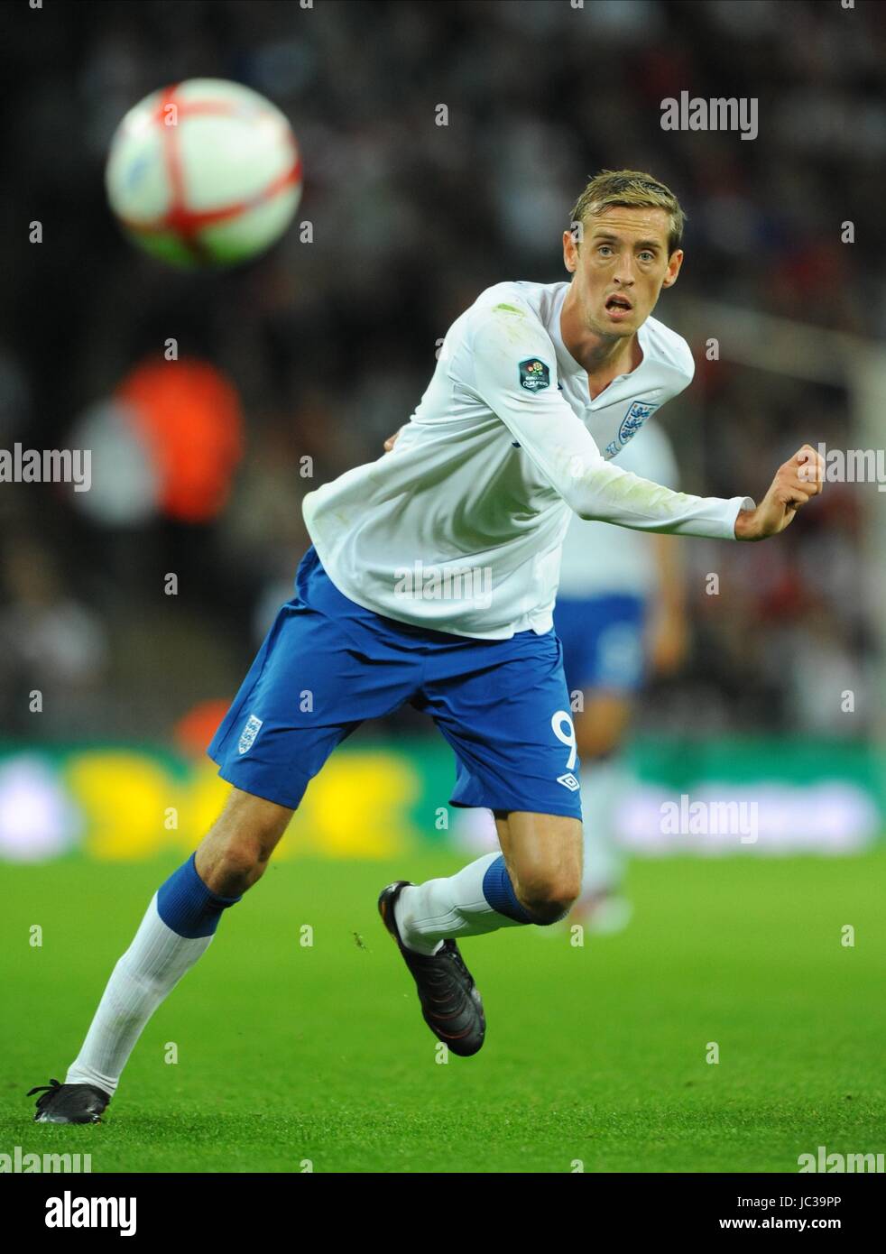 PETER CROUCH ENGLAND WEMBLEY STADIUM LONDON ENGLAND 12 October 2010 ...
