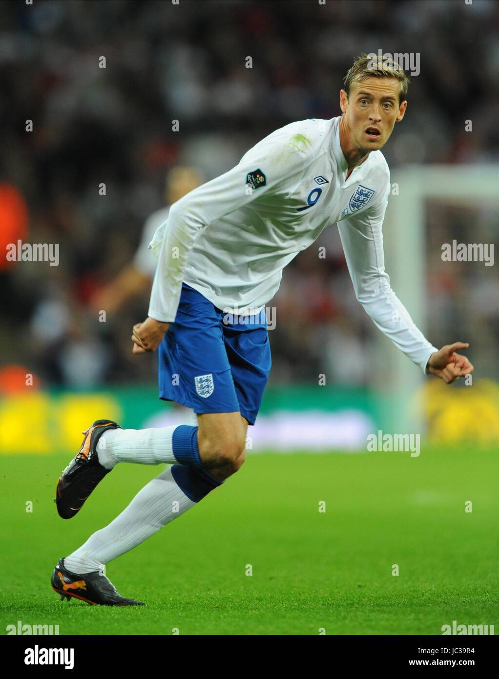 PETER CROUCH ENGLAND WEMBLEY STADIUM LONDON ENGLAND 12 October 2010 ...