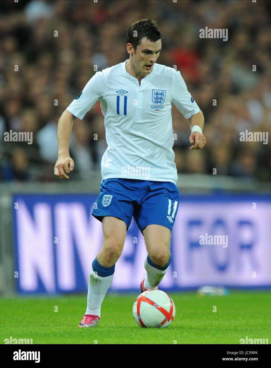 ADAM JOHNSON ENGLAND WEMBLEY STADIUM LONDON ENGLAND 12 October 2010 ...