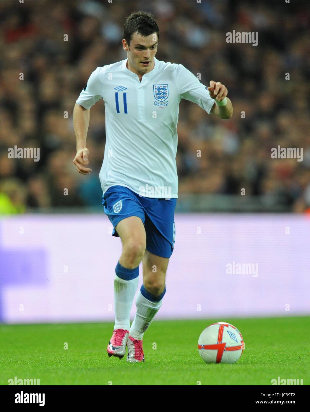 ADAM JOHNSON ENGLAND WEMBLEY STADIUM LONDON ENGLAND 12 October 2010 ...
