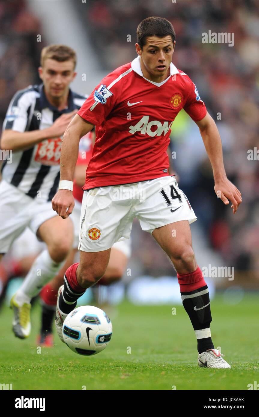 JAVIER HERNANDEZ MANCHESTER UNITED FC MANCHESTER UNITED FC OLD TRAFFORD ...
