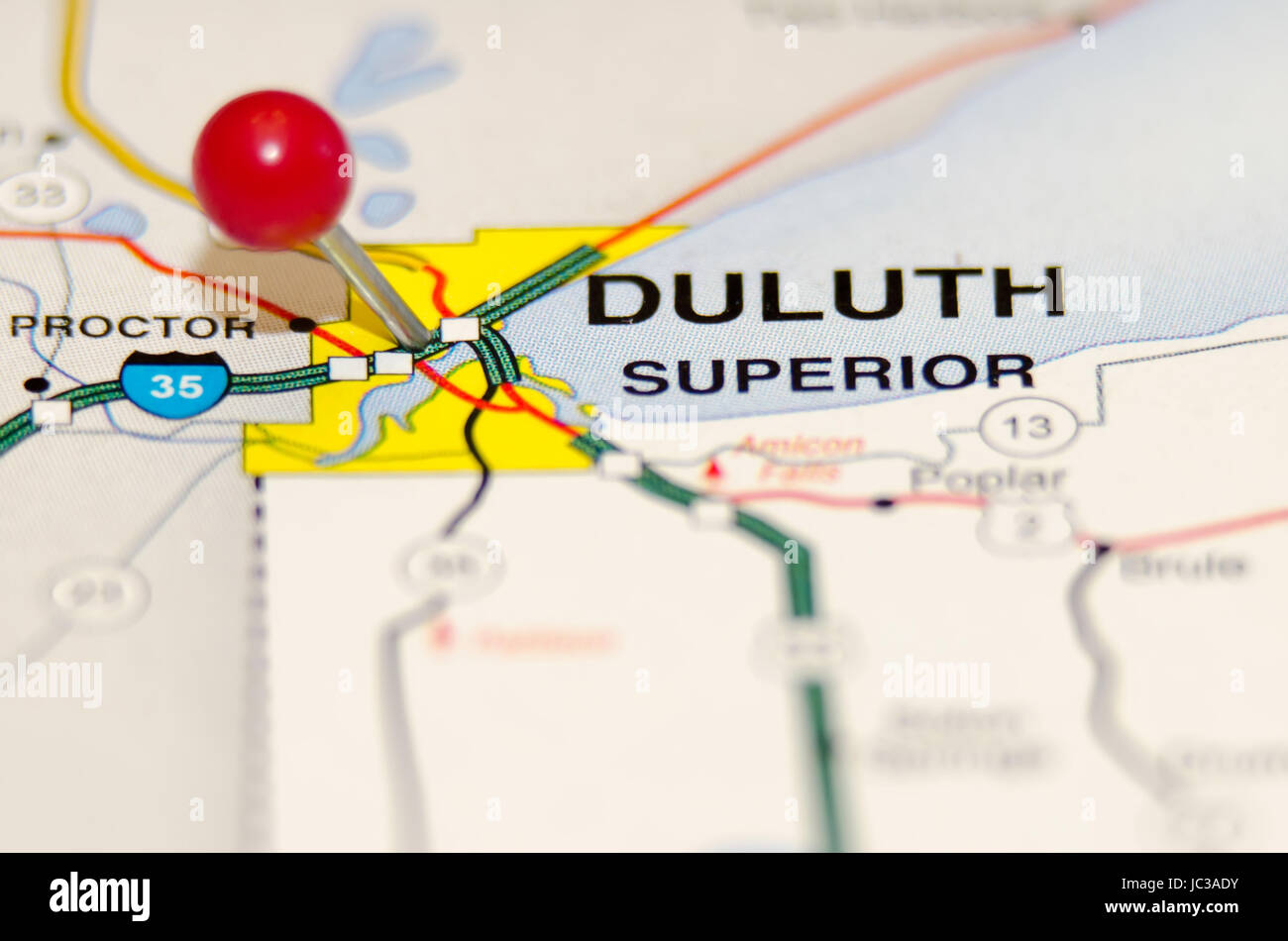 Map of duluth hi-res stock photography and images - Alamy