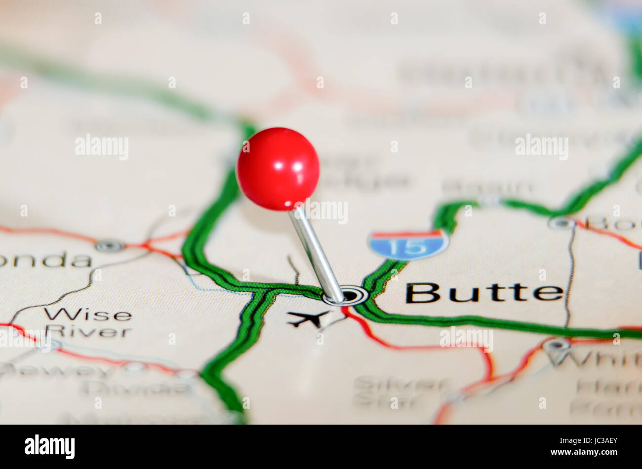 Map of wise river montana hi-res stock photography and images - Alamy