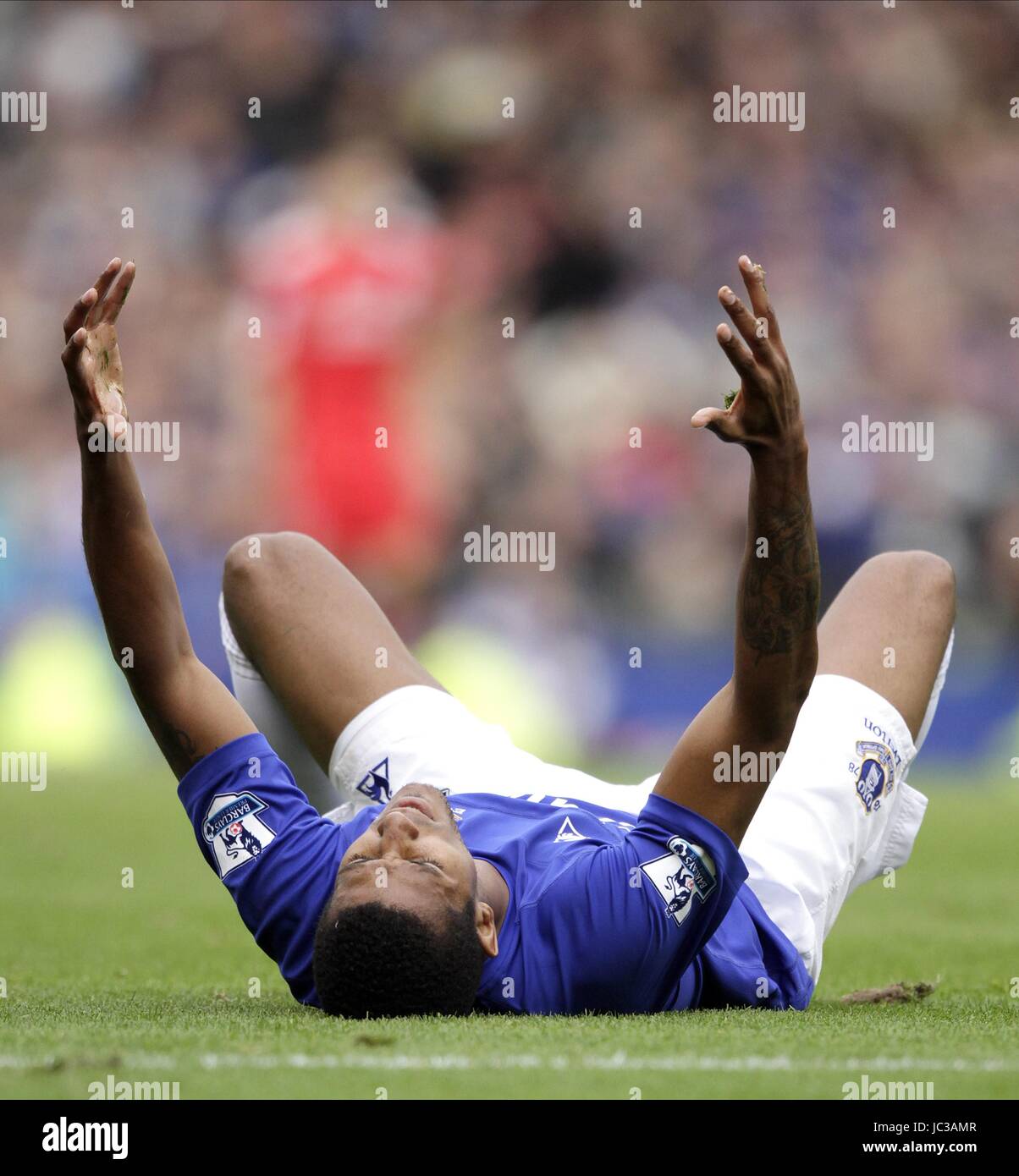 JERMAINE BECKFORD EVERTON FC EVERTON FC GOODISON PARK LIVERPOOL ENGLAND ...