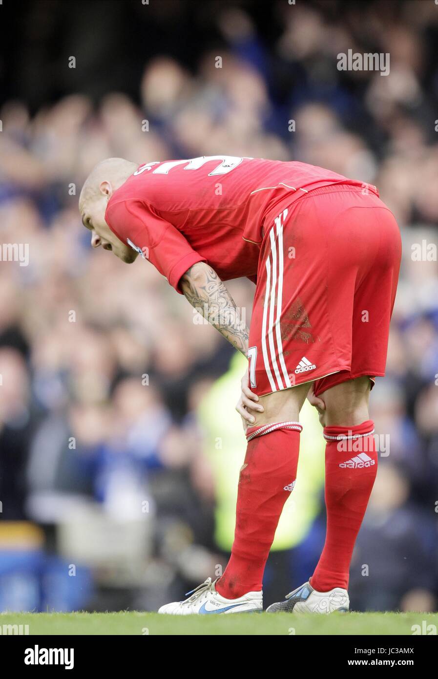MARTIN SKRTEL LIVERPOOL FC LIVERPOOL FC GOODISON PARK LIVERPOOL ENGLAND ...