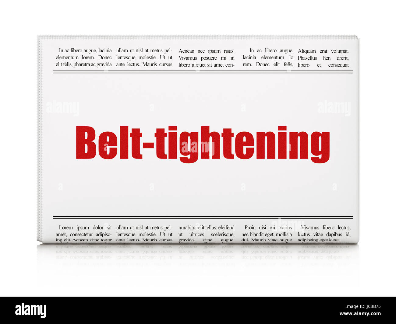 Tightening Your Belt Cut Out Stock Images & Pictures - Alamy