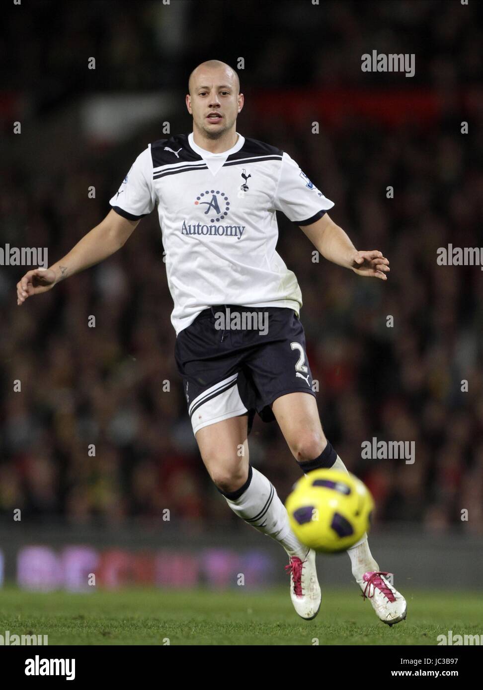 ALAN HUTTON TOTTENHAM HOTSPUR FC OLD TRAFFORD MANCHESTER ENGLAND 30 ...