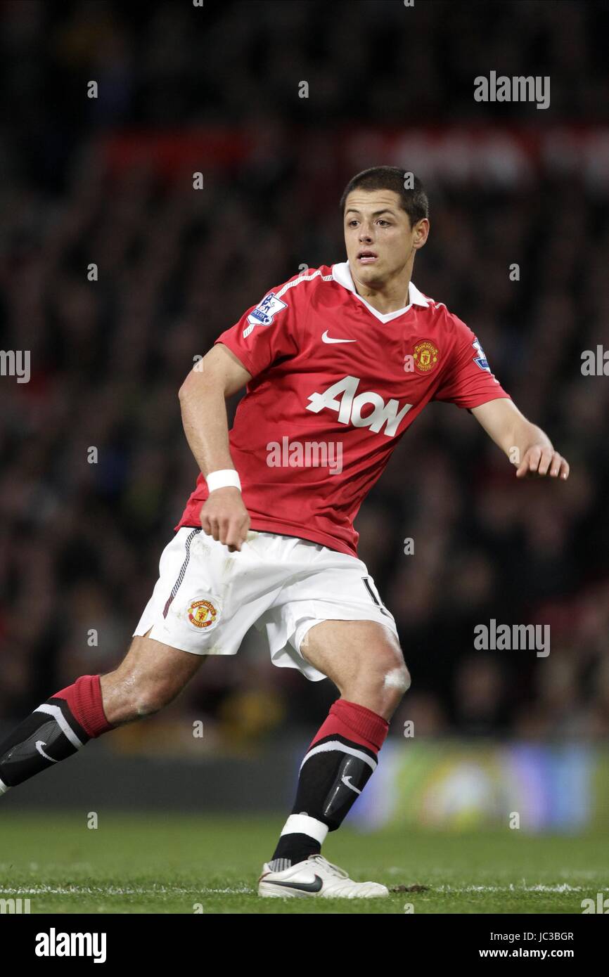 JAVIER HERNANDEZ MANCHESTER UNITED FC MANCHESTER UNITED FC OLD TRAFFORD ...