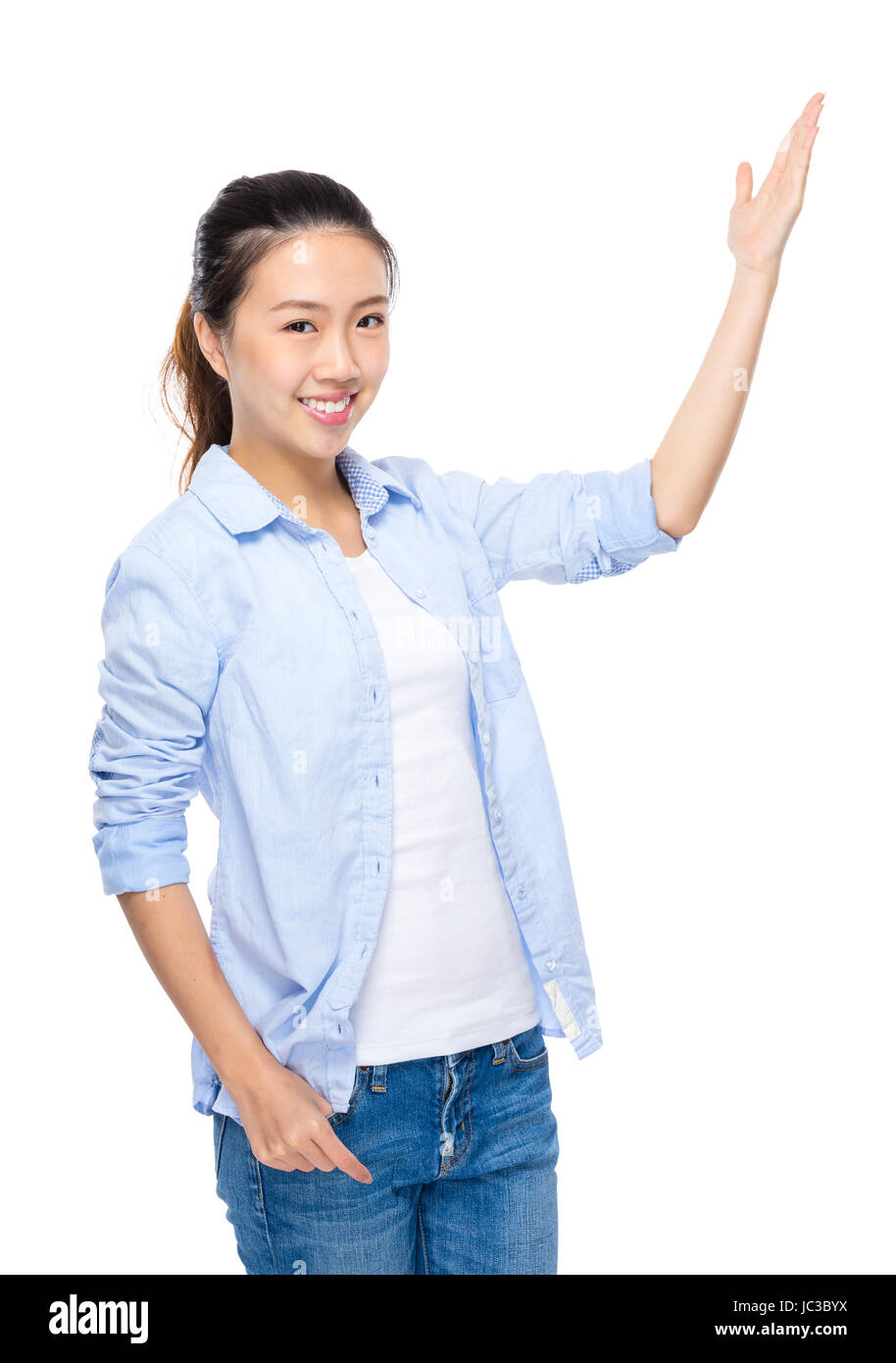 Young woman present Stock Photo - Alamy