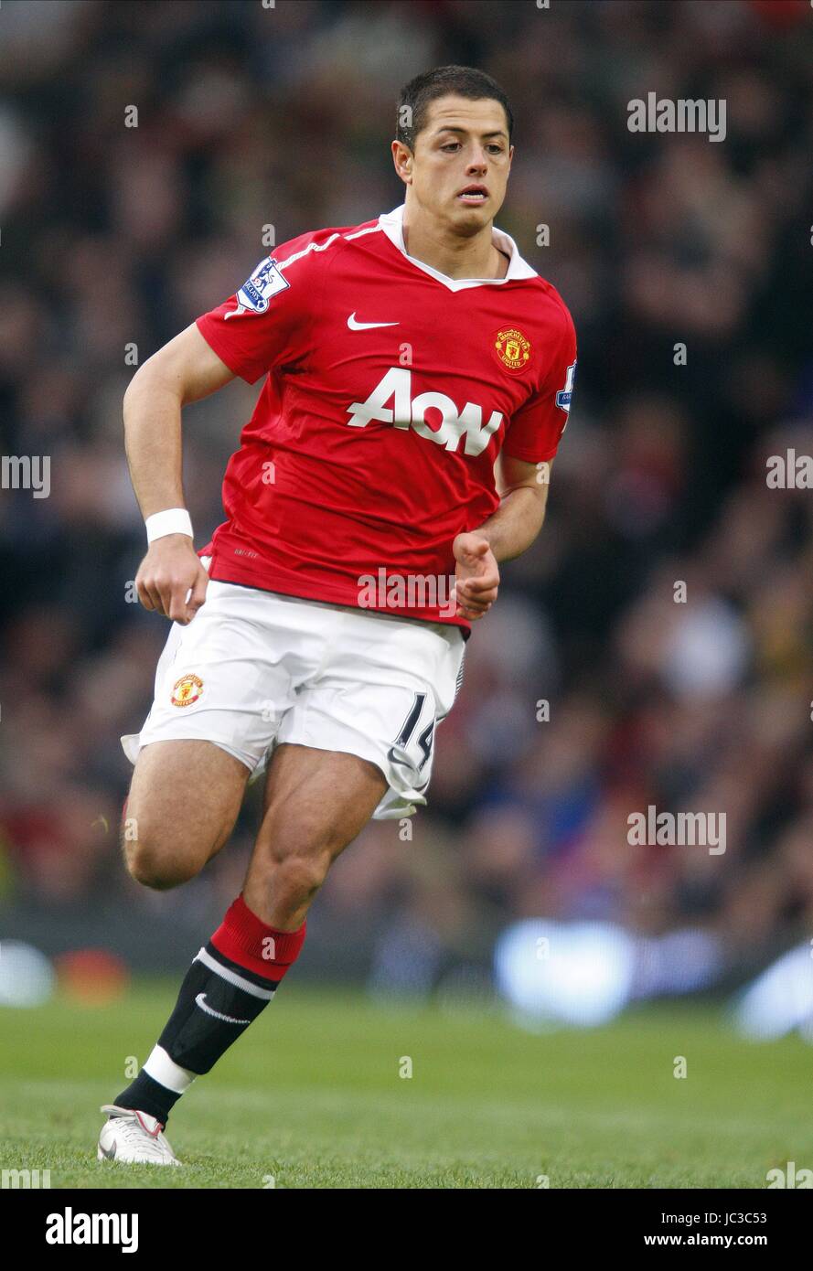 JAVIER HERNANDEZ MANCHESTER UNITED FC MANCHESTER UNITED FC OLD TRAFFORD ...