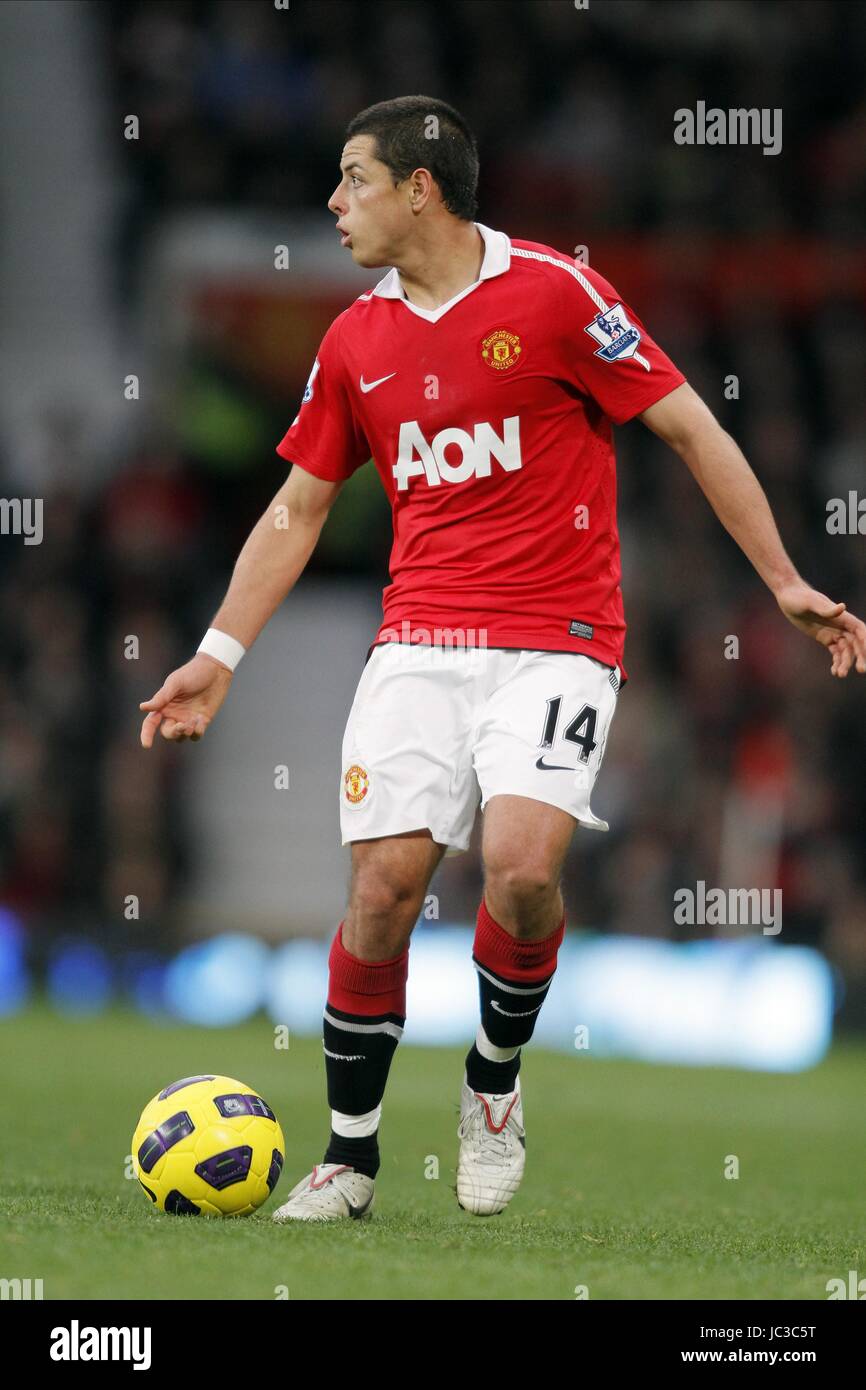 JAVIER HERNANDEZ MANCHESTER UNITED FC MANCHESTER UNITED FC OLD TRAFFORD ...