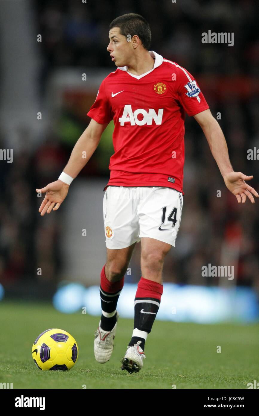 JAVIER HERNANDEZ MANCHESTER UNITED FC MANCHESTER UNITED FC OLD TRAFFORD ...