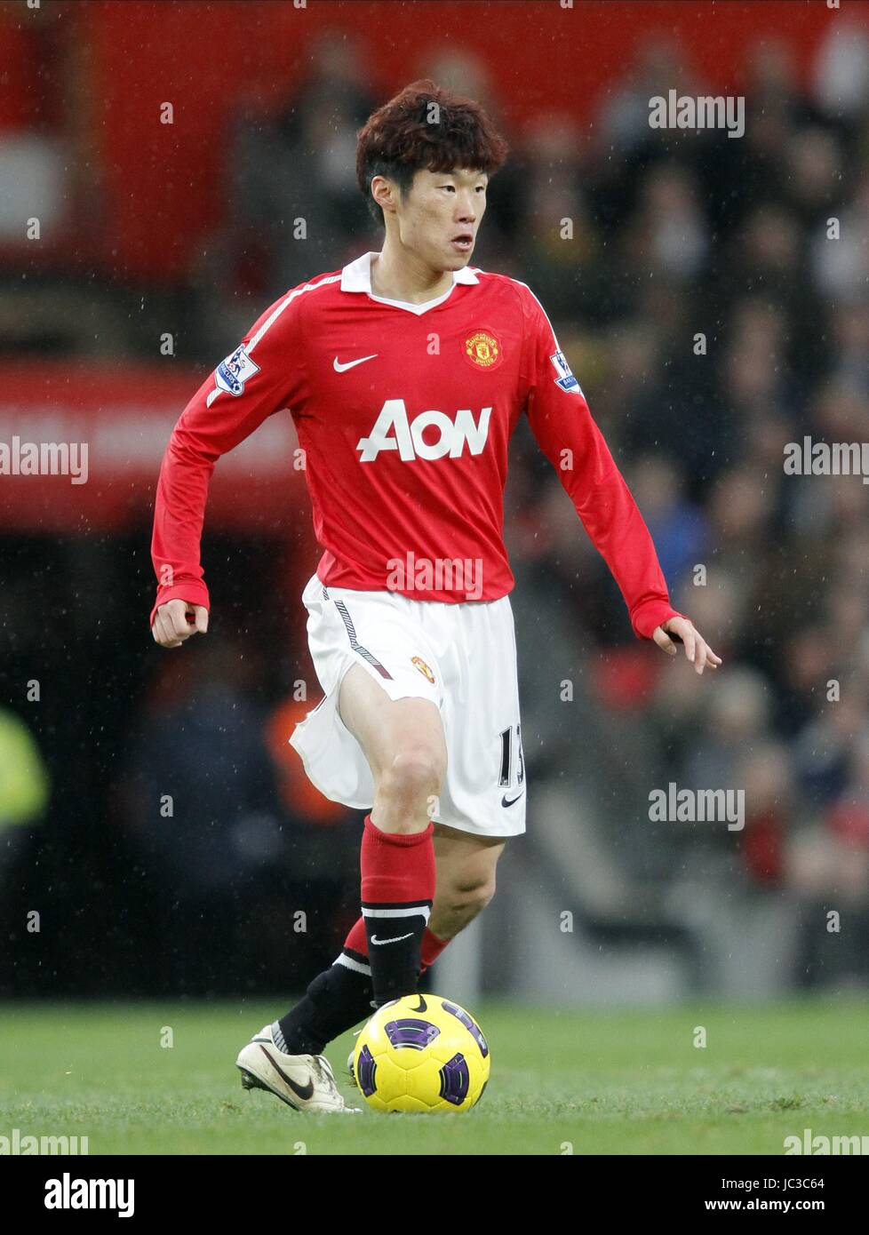 JI-SUNG PARK MANCHESTER UNITED FC MANCHESTER UNITED FC OLD TRAFFORD ...