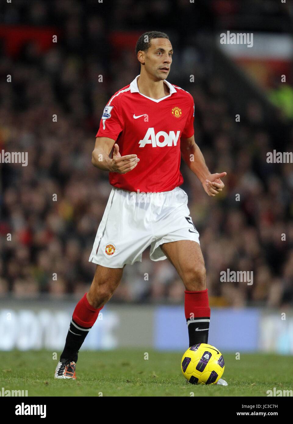 RIO FERDINAND MANCHESTER UNITED FC MANCHESTER UNITED FC OLD TRAFFORD ...