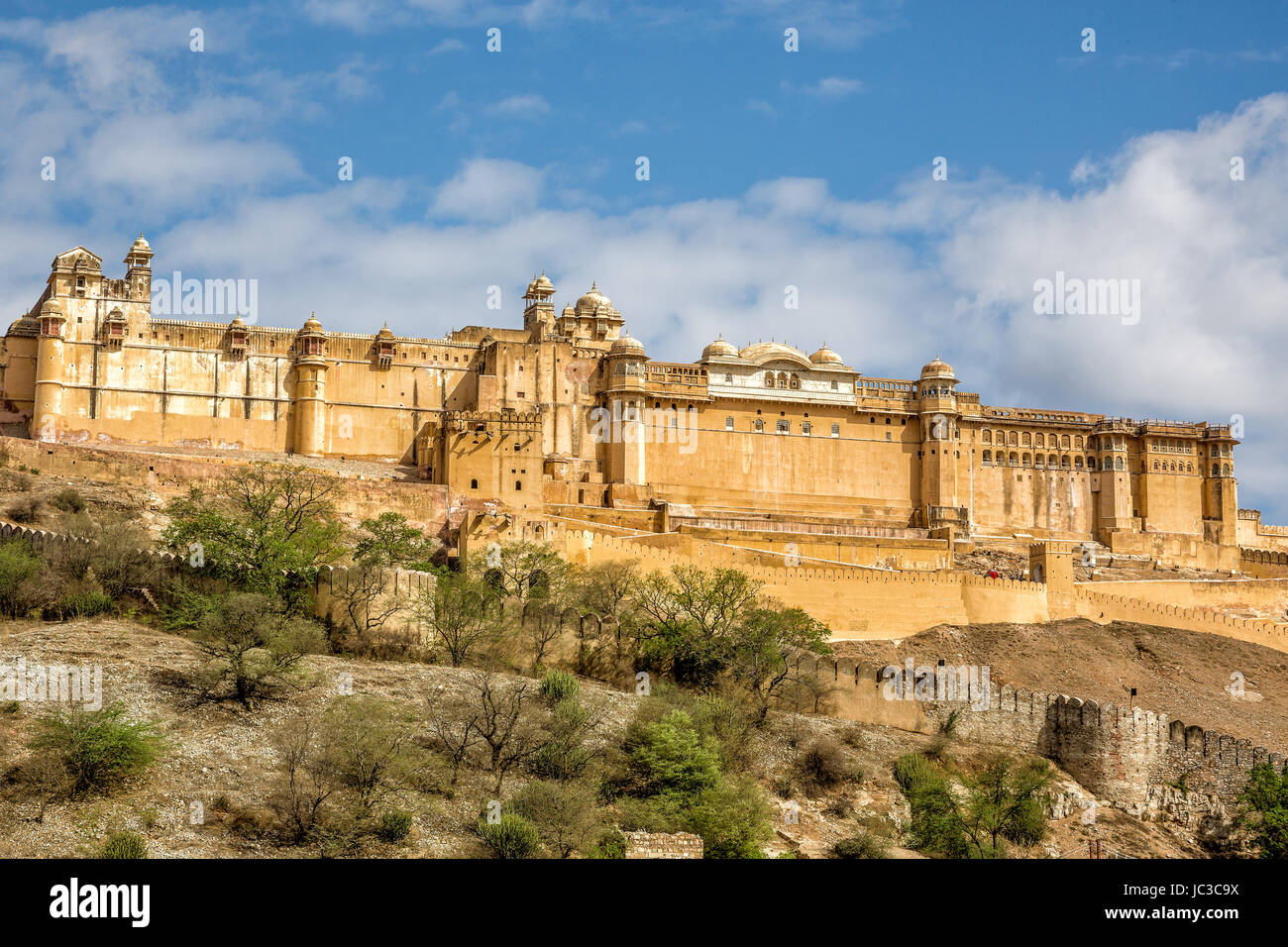 Famous Rajasthan landmark - Amer (Amber) fort, Rajasthan, India Stock ...