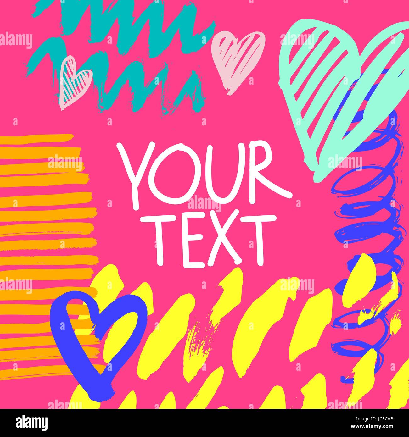 Collection of trendy cards with geometric shapes, hand made textures ...